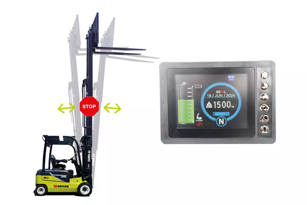 CLARK electric four-wheel forklift SE16 / SE18 / SE20 1600 - 2000 kg